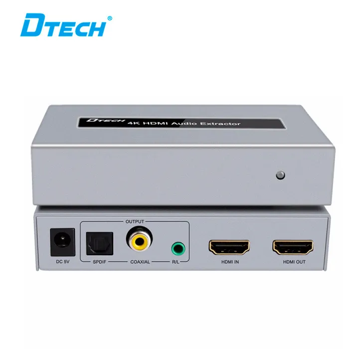 HDMI 4K to HDMI Audio CONVERTER DT-7048 | DTECH HDMI CONVERTER | PT GRAHA SUMBER CITRA